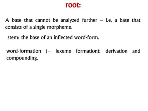 4 Morphology Terms Ppt