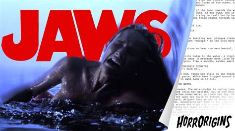 Jaws 1975 Chrissies Death Screenplay To Screen Youtube