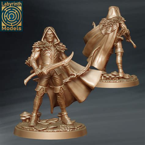 3d Printable Forest Elf Rangers 32mm Scale By Labyrinth Models