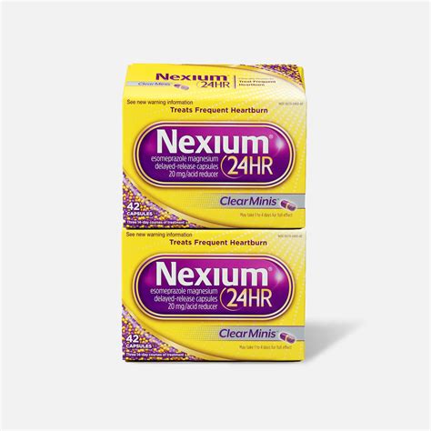 Nexium 24hr Clear Mini Capsules 42 Ct 2 Pack