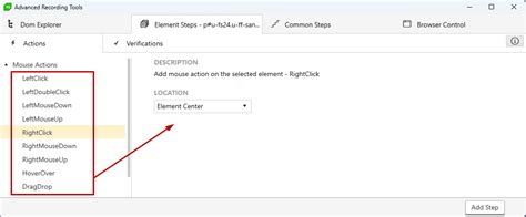 Advanced Mouse Click Actions Progress Test Studio