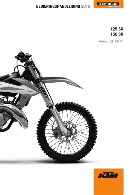 2019 Ktm 125 Sx Handleiding Pdf 141 Paginas