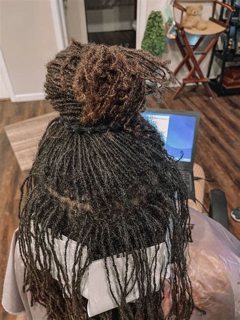 My Sisterlocks Hair Color Tasha On Lock In 2024 Hair Color