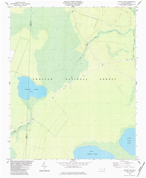 Catfish Lake Nc 1984 24000 Scale Map By United States Geological