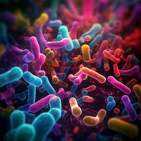 Premium Ai Image A Colorful Group Of Bacteria That Are Labeled Are