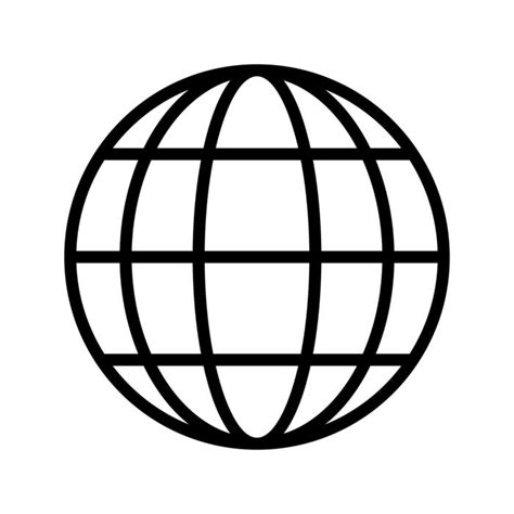Globe Outline Vector Art Icons And Graphics For Free Download
