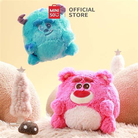 Jual Miniso Pixar Lotso Collection Lotso Round Plush Toy Cute Pillow Doll Shopee Indonesia