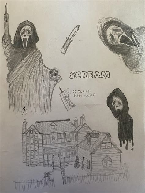 Scream Drawing R Screamfans07