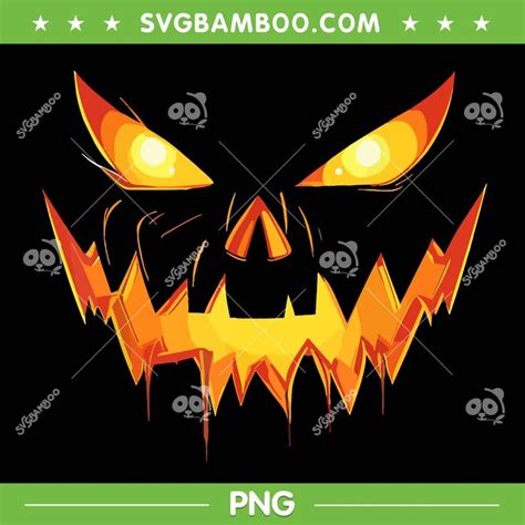 Spooky Jack O Lantern Face Png For Halloween Decorations