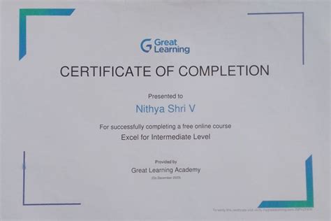 nithya shri v on linkedin excel dataanalysis professionaldevelopment continuouslearning…