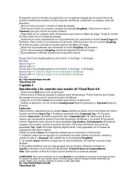 Visual Basic Parte9 Pdf Puntero Programación De Computadora Haga Doble Clic