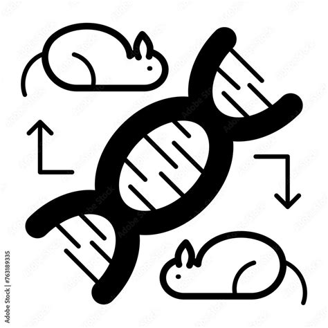 Deoxyribonucleic Acidvector Outline Design Biochemistry Symbol