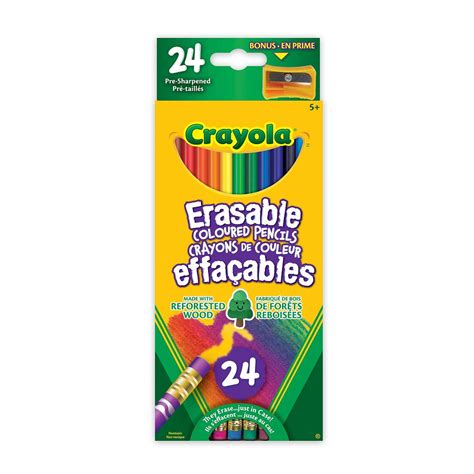 Crayola 24 Count Erasable Coloured Pencils Case Of 10 Boxes United