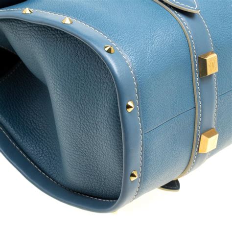 Louis Vuitton Light Blue Suhali Leather Lepanoui Gm Bag For Sale At