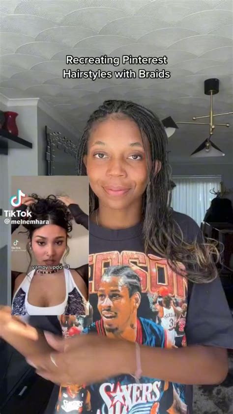 Pinterest Updo With Box Braids Hair Styles Human Braiding Hair Braided Prom Hair