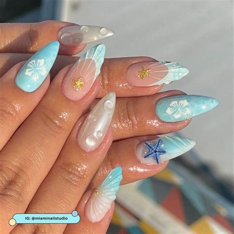 Beach Nail Designs Gilded Waves