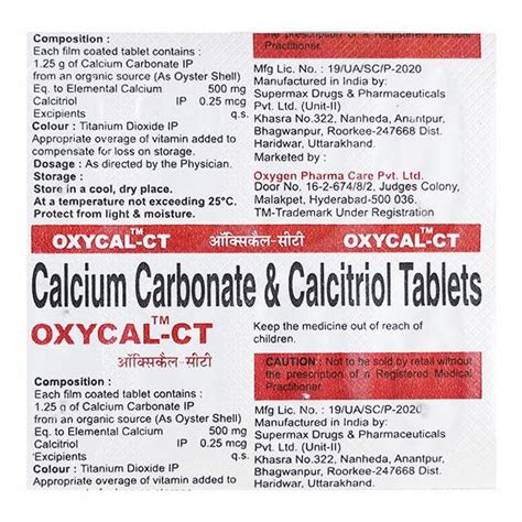 Buy Oxycal Ct Tablet 10s Online At Upto 25 Off Netmeds