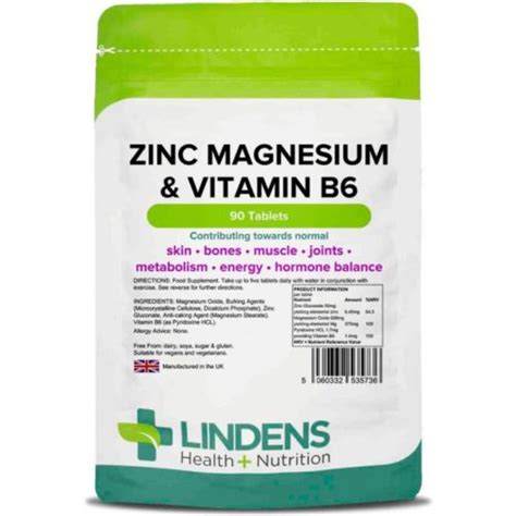 Zinc Magnesium & Vitamin B6 Tablets | Zoom Health