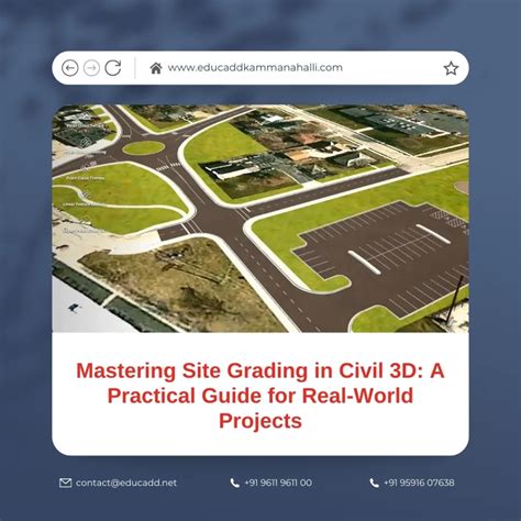 Site Grading Civil 3d Educadd Kammanahalli