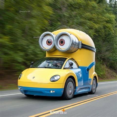 Minions Shaped Car Creative And Funny Designs Luxarts