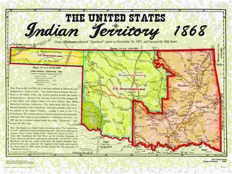 Home Décor Globes And Maps 1887 Indian Territory Map Home And Living Etna