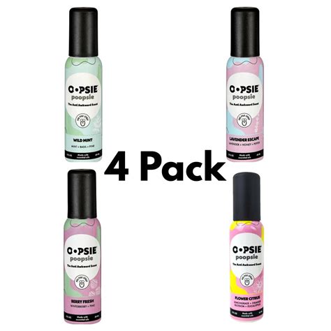 Oopsie Poopsie Scented Pre Poo Toilet Odor Eliminator Flower Citrus