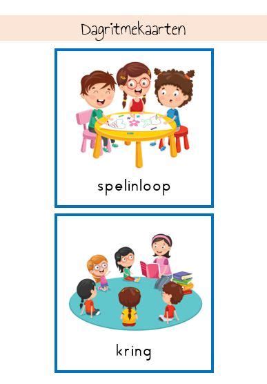 Juf Anke Dagritmekaarten Startset Kleuters Kleuterklas Lokaal Klaslokaal Organisatie