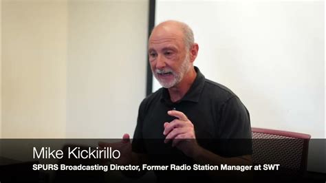 Mike Kickirillow Spurs Broadcasting Dir Part 2 Youtube