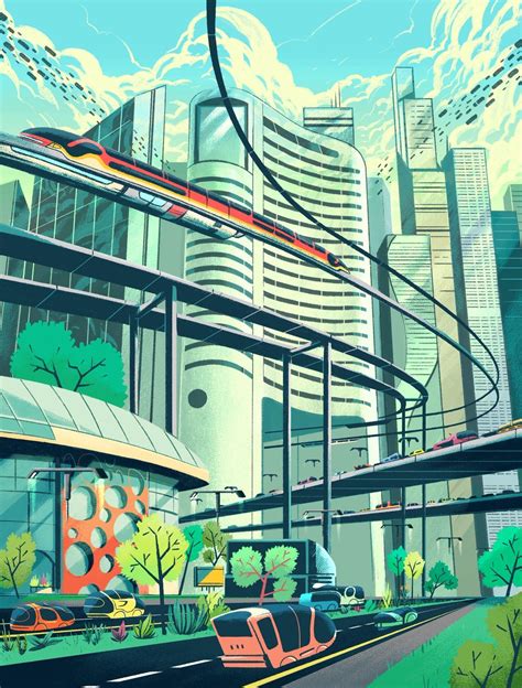 Future City Drawing Ideas