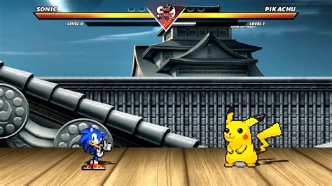 Sonic Vs Pikachu Highest Level Awesome Fight Youtube
