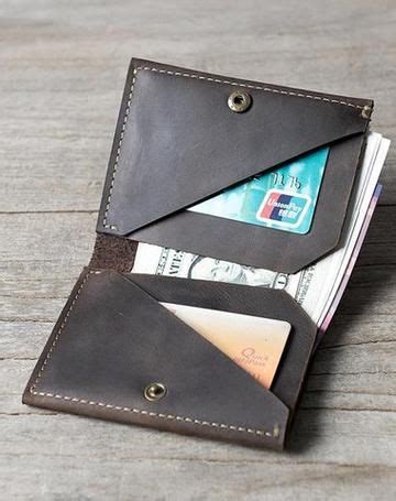 Handmade Leather Mens Cool Slim Leather Wallet Men Short Wallets Bifold