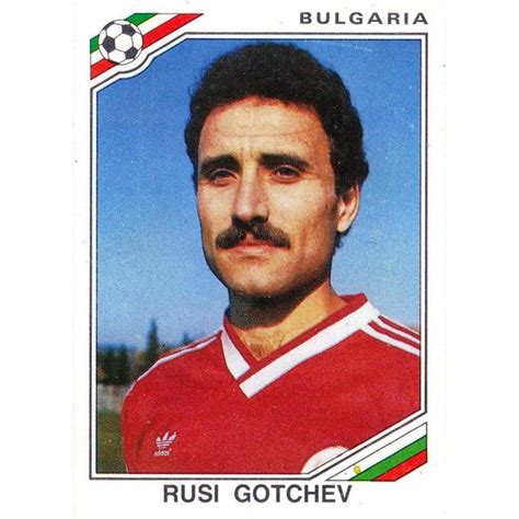 Sticker Of Rusi Gotchev Bulgaria Panini Mexico 86 Stickers