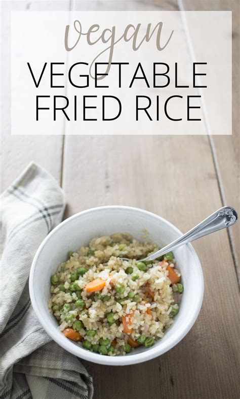 Easy Vegan Vegetable Fried Rice Quick Delicious And Budget Friendly