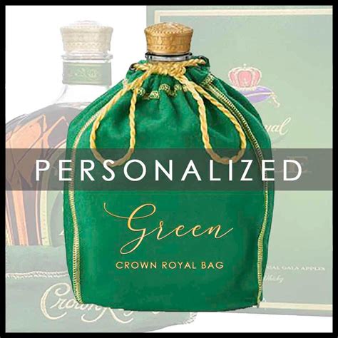 Personalized Green Crown Royal Bag Makes Perfect Presents For Party