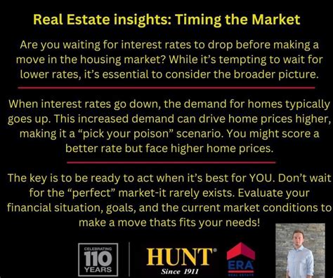 Real Estate Insights Timing The Market Edis Nadarevic Posted On The