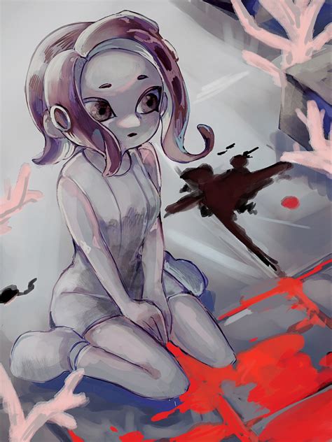 Octoling Player Character Octoling Girl And Agent 8 Splatoon And 2 More Drawn By Jun
