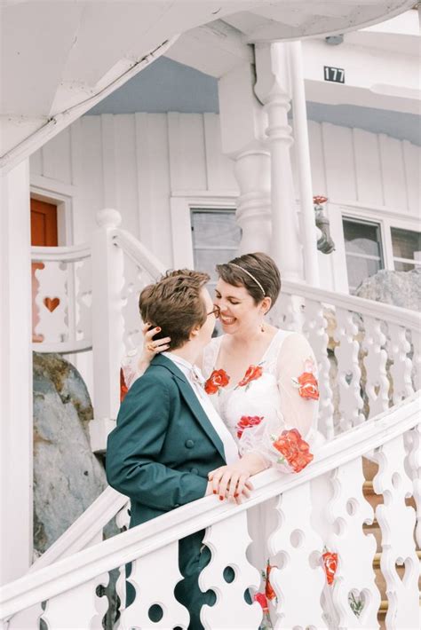 Old Hollywood Themed Lesbian Wedding