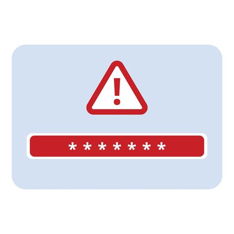 Wrong Password Alert Error Icon Cartoon User Modern Account 44252629