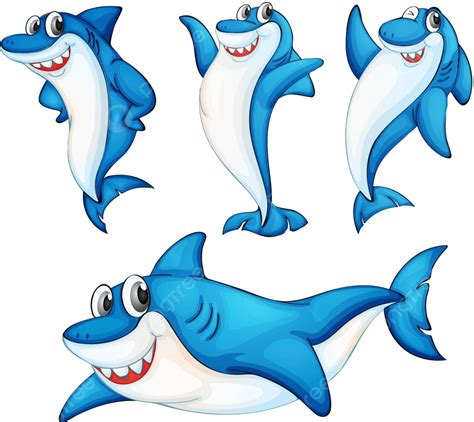 Shark Series Tail Character Animated Vector Tail Character Animated