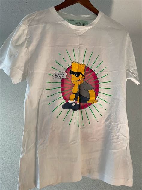 Off White Off White Oversized Bart Simpson Glasses Tshirt Grailed