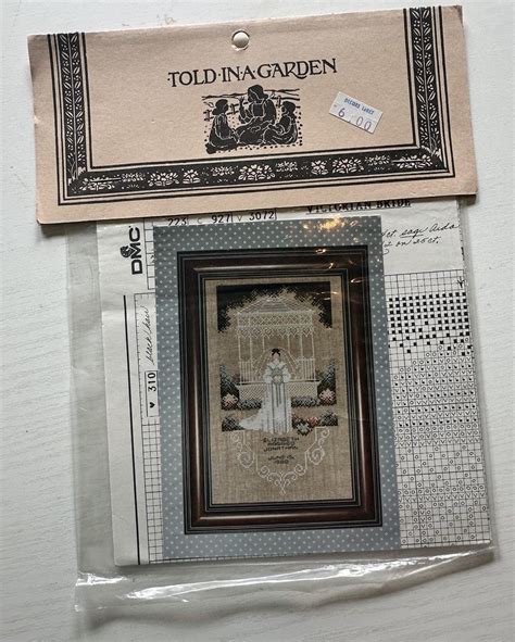 Victorian Bride By Told In A Garden Vintage Cross Stitch Pattern