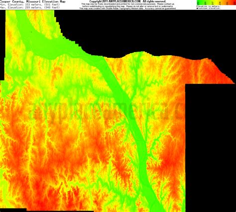 Free Cooper County Missouri Topo Maps And Elevations