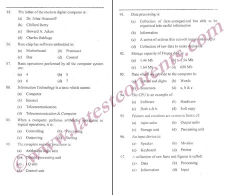 Knowledge For All Computer Basics Mcqs For Headmaster And Other