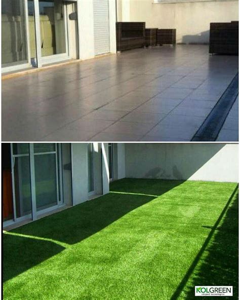 Diseño De Patio Con Césped Artificial