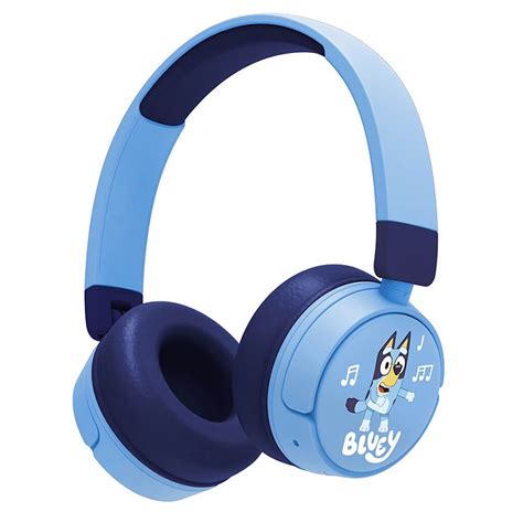 Bluey Trådløst Headset On Ear Til Børn 85 95db Blå Tabletcoversdk