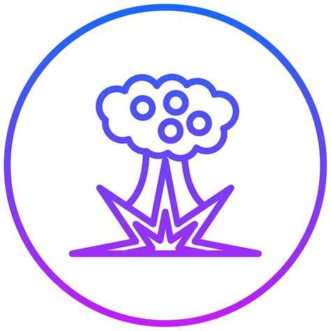 Premium Vector Nuclear Blast Vector Illustration