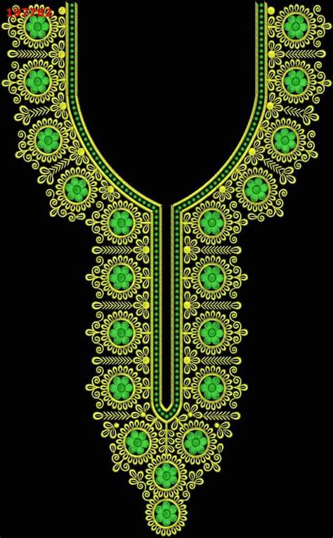 Fantastic Neck Embroidery Design