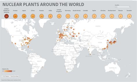 Nuclear Power Plants Around The World Maps On The Web