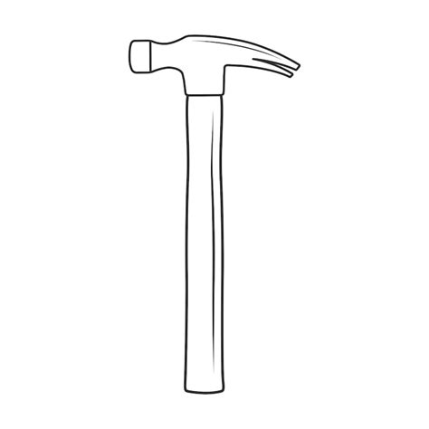 Premium Vector Hammer Outline Vector Hammer Icon Hammer Illustration