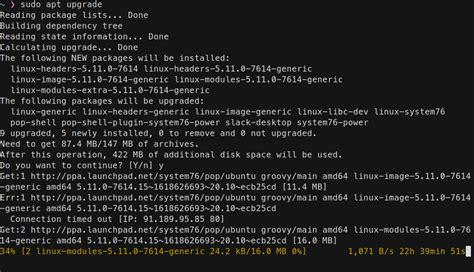 Too Slow Upgrade Speed For System76 Pops Packages Rpopos